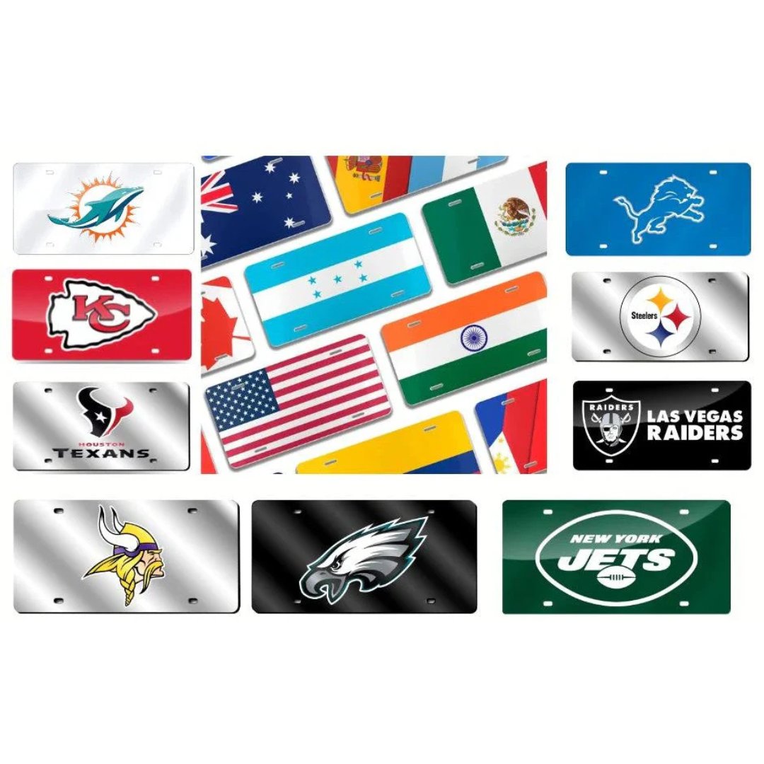 Flags & Sports License Plates & Covers – Expo Designs Store